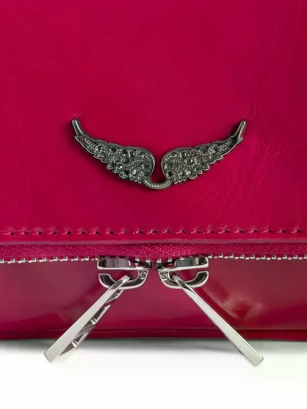 Zadig&Voltaire Rock Nano Leather Crossbody Bag - Pink