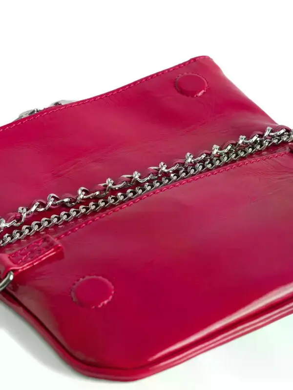 Zadig&Voltaire Rock Nano Leather Crossbody Bag - Pink