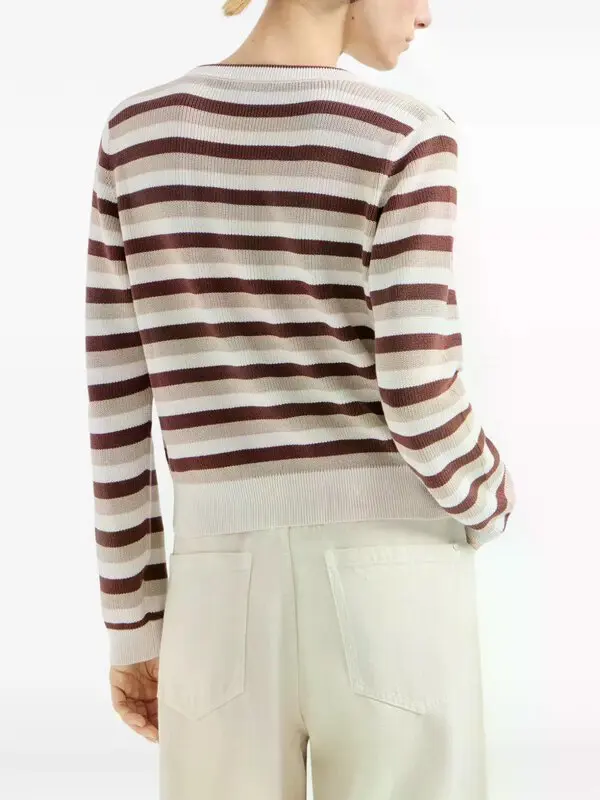 Brunello Cucinelli Striped Cotton Sweater