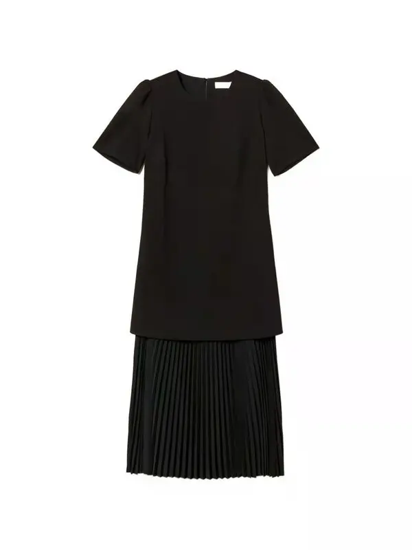 TWINSET Recycled Crêpe De Chine Midi Dress - Black