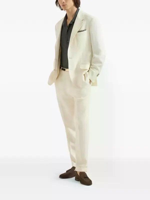 Brunello Cucinelli Pleated Trousers - Neutrals
