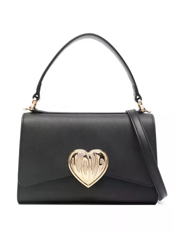 Moschino Heart Detail Tote Bag - Black
