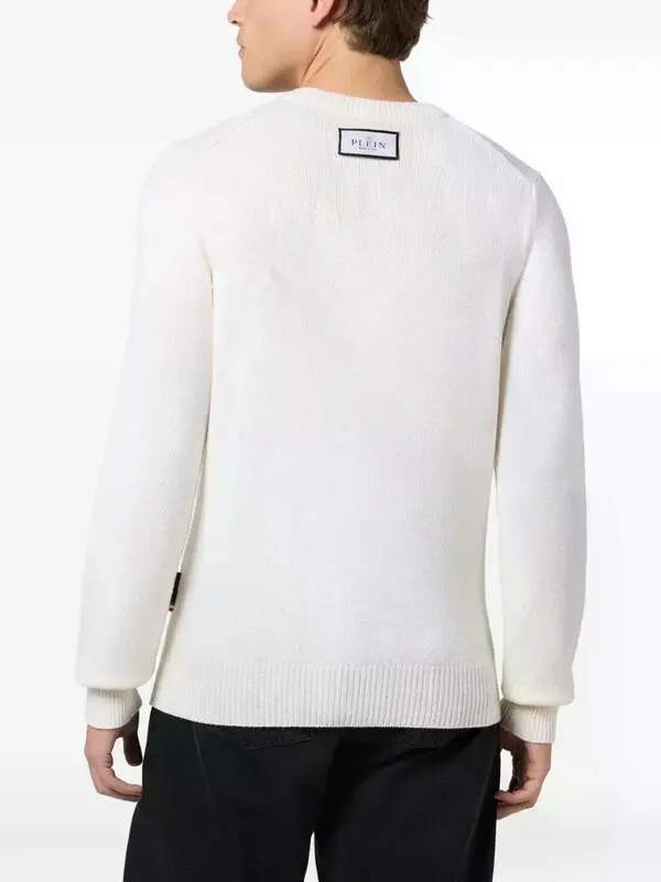 Philipp Plein Crew Neck Wind Rose Sweater