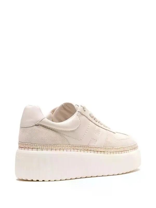 Hogan Platform Sneakers With H-stripes Detailing