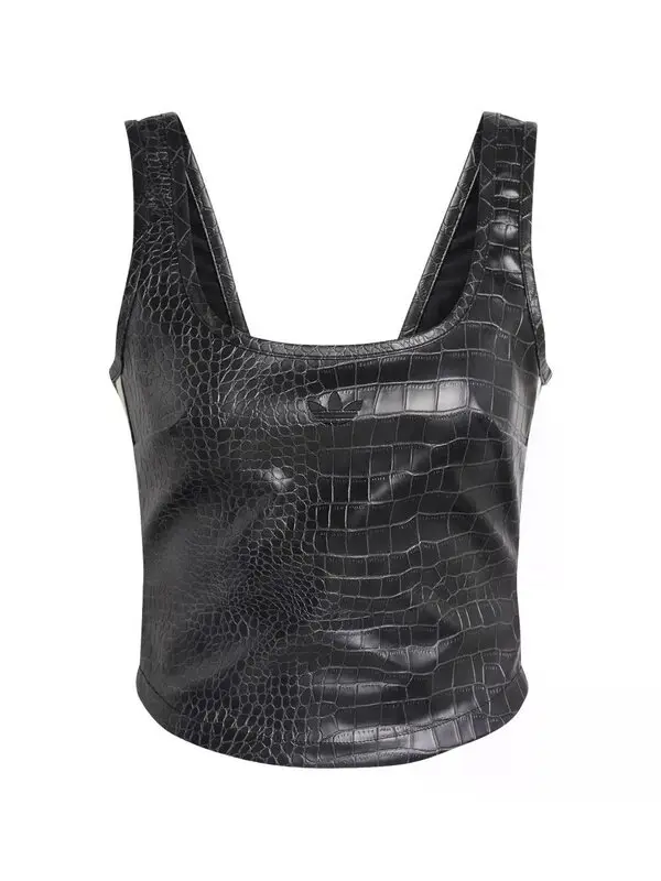 Adidas Crocodile Effect Corset - Black