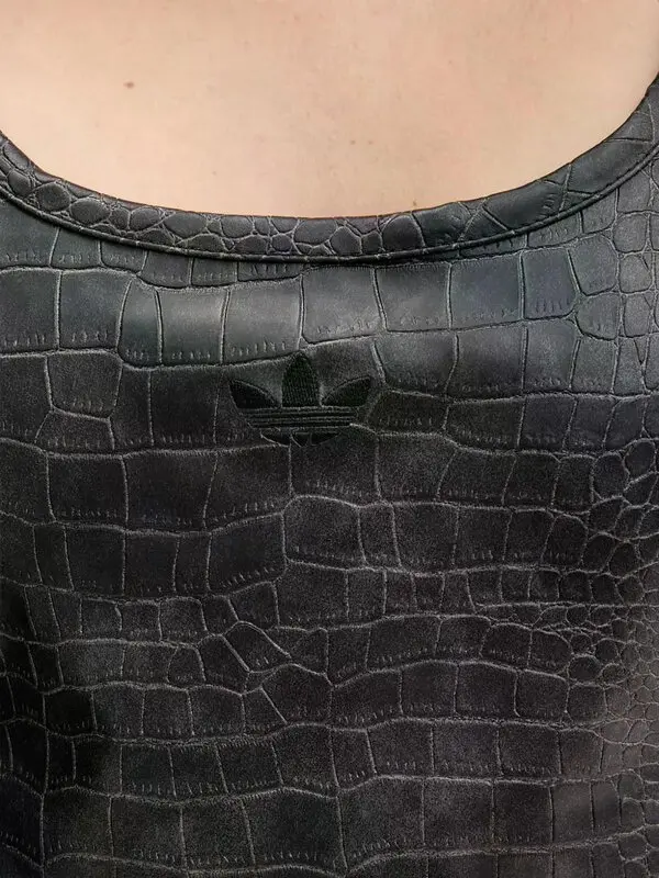 Adidas Crocodile Effect Corset - Black