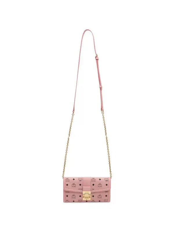 Mcm Tracy Monogram Clasp Wallet