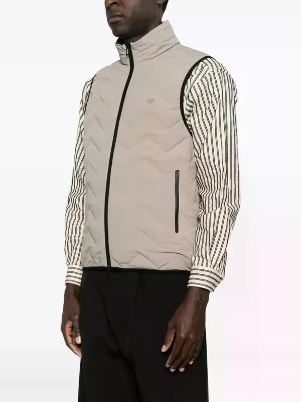 Emporio Armani Sleeveless Chevron Gilet