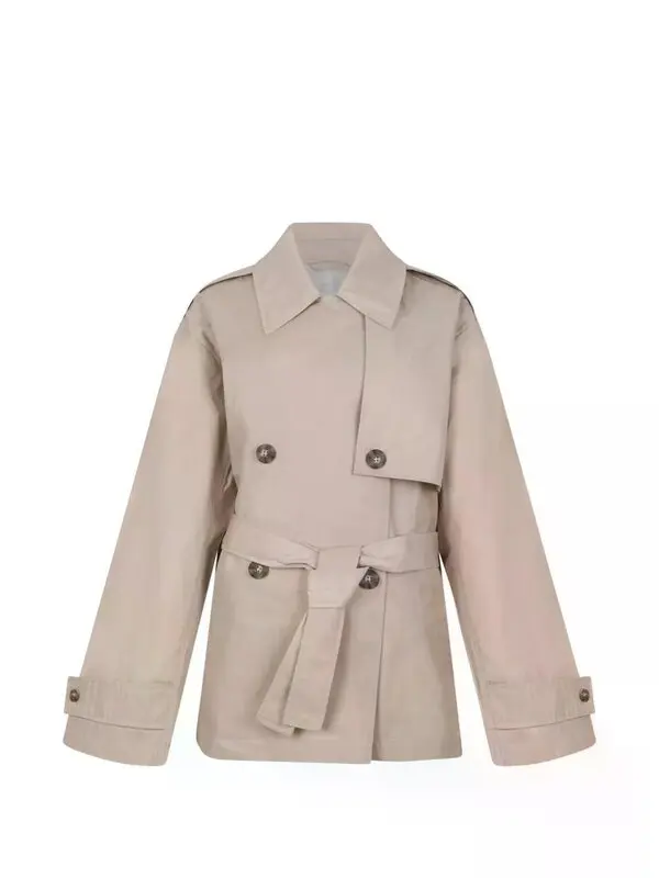 Calvin Klein Buttoned Belted Jacket