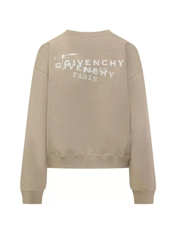 Givenchy Cappuccino Text Sweatshirt