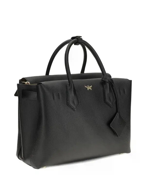 Mcm Milla Leather Tote - Black