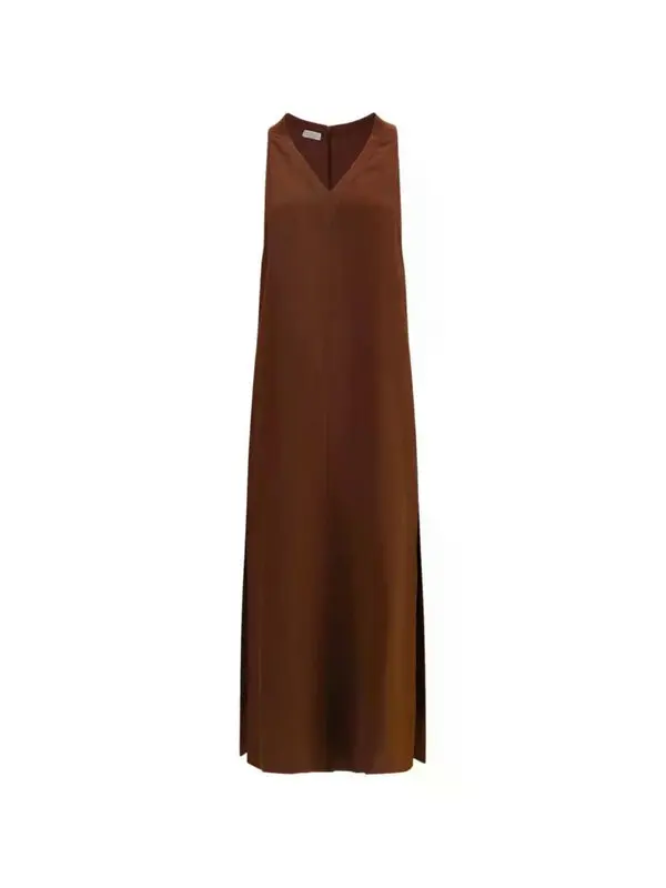 Brunello Cucinelli V-neck Maxi Dress