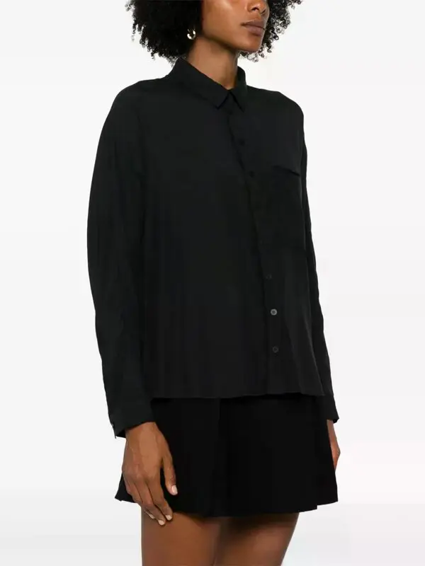 Kristensen Du Nord Silk Blend Satin Finish Shirt