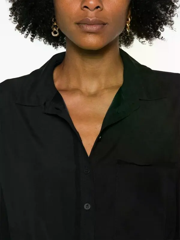 Kristensen Du Nord Silk Blend Satin Finish Shirt