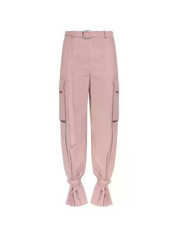 Attico Dust Ruffle Cargo Trousers