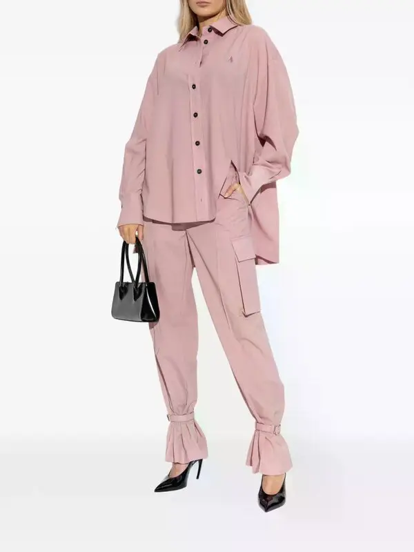 Attico Dust Ruffle Cargo Trousers