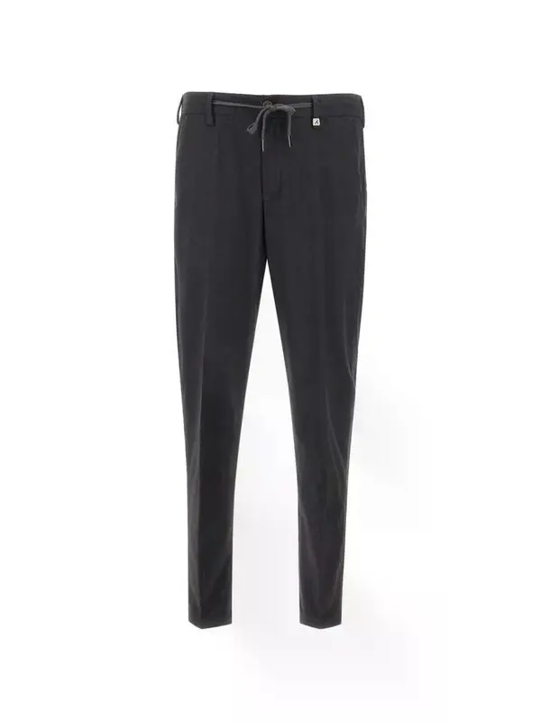 MYTHS Apollo Drawstring Welt-pocket Trousers - Grey