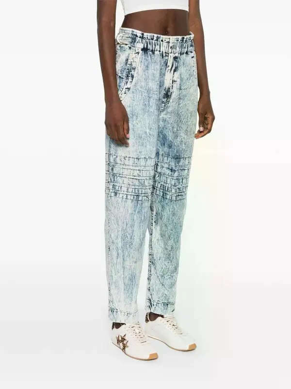 MARANT ETOILE Tapered Jeans With Elasticated Waistband - Blue