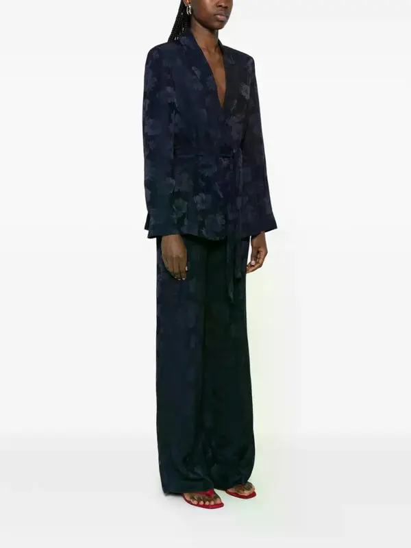 FORTE_FORTE Floral Tie Jacket