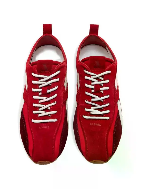 ALOHAS Panelled Lace-up Sneakers - Red