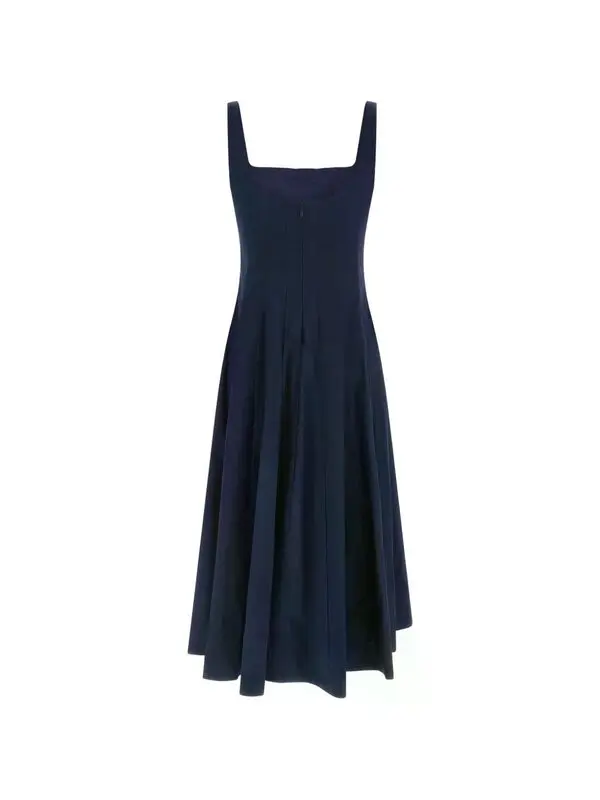 Staud Corset Panel Midi Dress