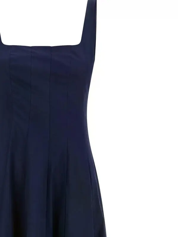 Staud Corset Panel Midi Dress