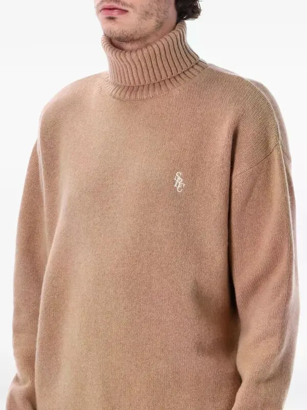 SPORTY & RICH Wool Roll-neck Sweater