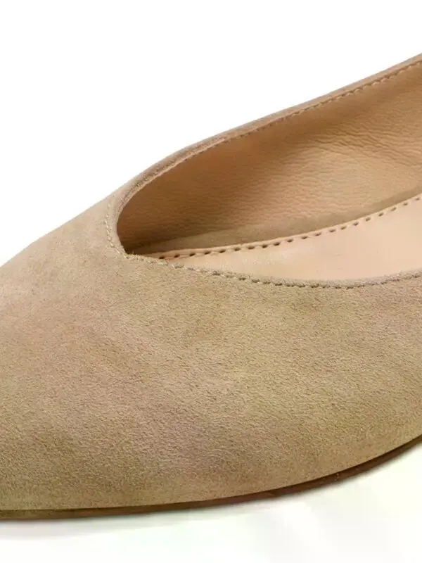 HOUSE OF BALLERINAS Michelle Pointed Ballet Flats - Neutrals