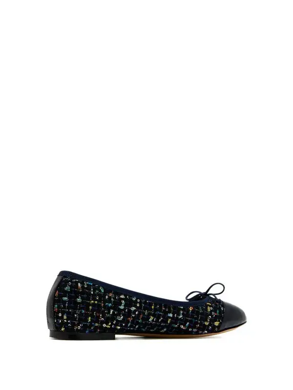 HOUSE OF BALLERINAS Constance Ballet Flats With Woven Detail