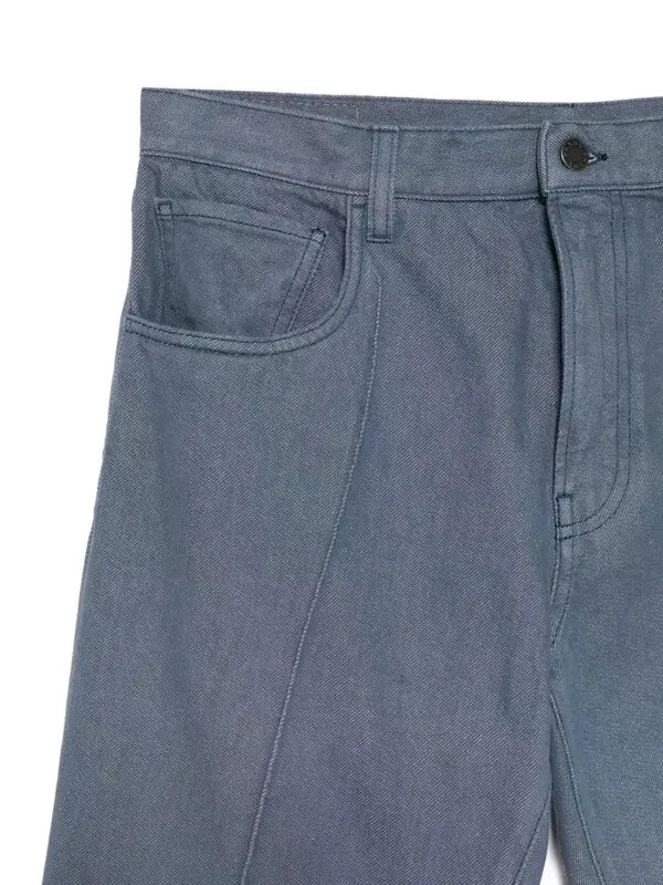 Prada Straight Leg Paneled Jeans