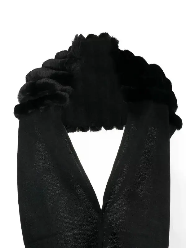 TWINSET Faux-fur Trim Scarf