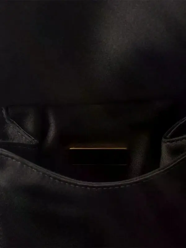 Prada Mini Logo-lettering Shoulder Bag - Black