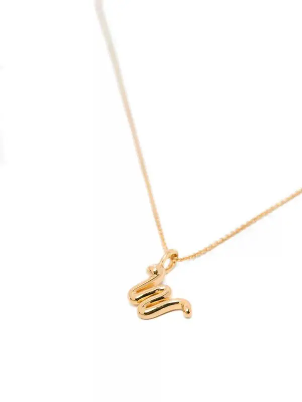 MISSOMA Curly Molten Initial-w Necklace - Gold