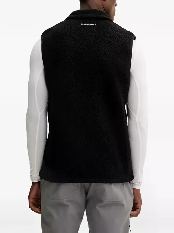 MAMMUT Fleece Zip-up Vest - Black