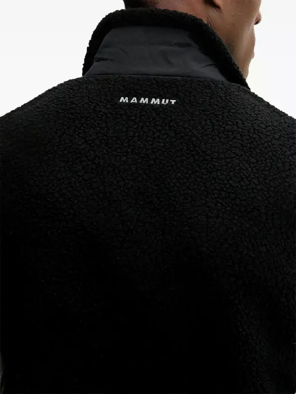 MAMMUT Fleece Zip-up Vest - Black