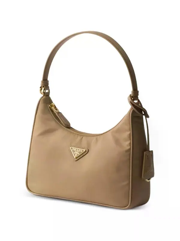 Prada Mini Re-edition 2005 Zip Tote Bag - Neutrals
