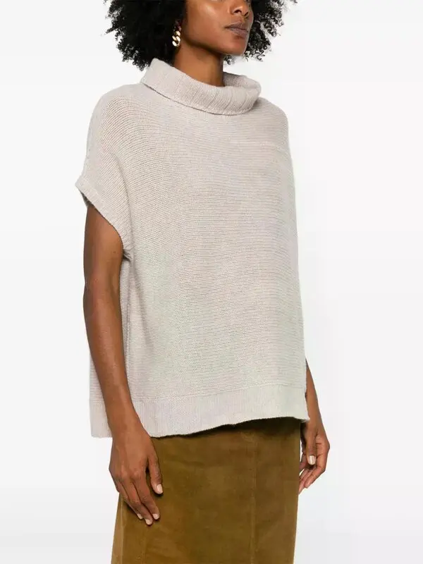 Kristensen Du Nord Cashmere Blend Roll Neck Sweater - Neutrals