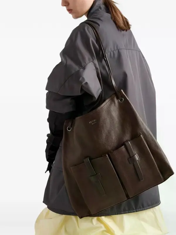 Prada Large Shoulder Bag - Brown