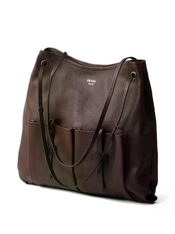 Prada Large Shoulder Bag - Brown