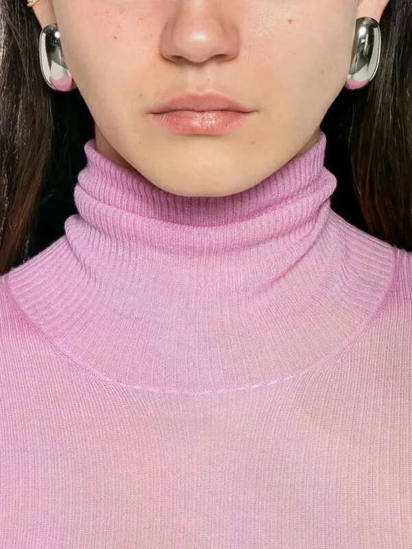 Gucci 2000s Roll Neck Fine Knit Sweater