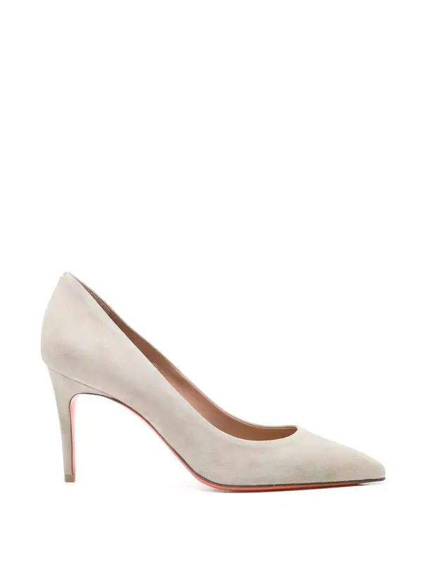 Santoni Pointed Toe Suede High Heel Pumps