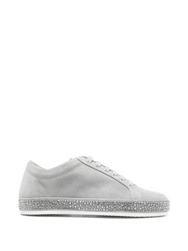LE SILLA Andrea Round Toe Embellished Sneakers - Grey