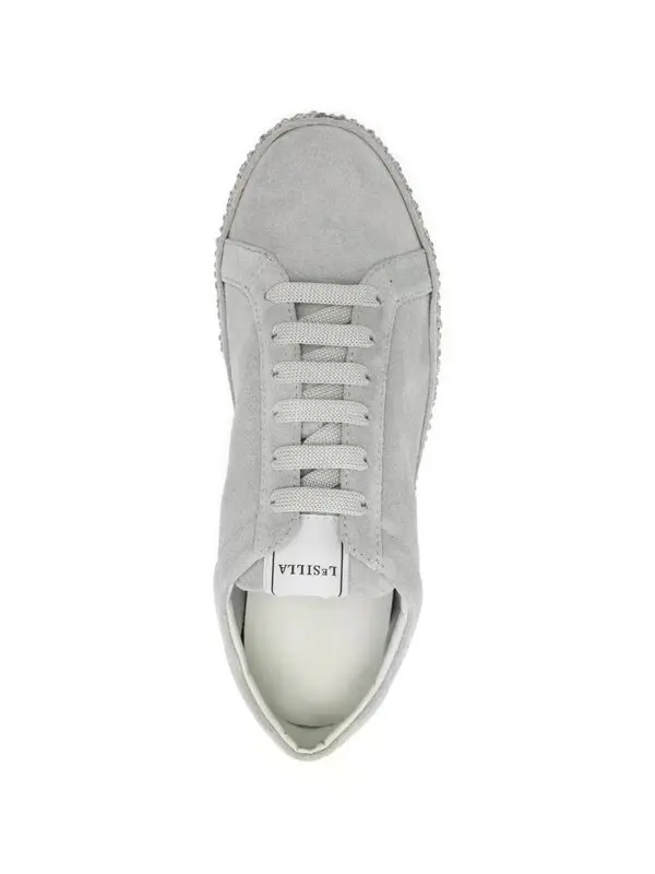 LE SILLA Andrea Round Toe Embellished Sneakers - Grey