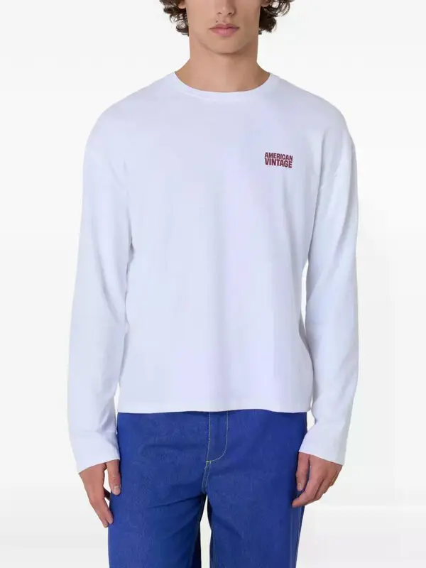 American Vintage Ykobow Long-sleeves T-shirt - White