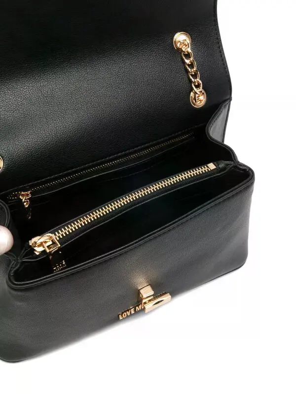 Moschino Heart Charm Chain Shoulder Bag