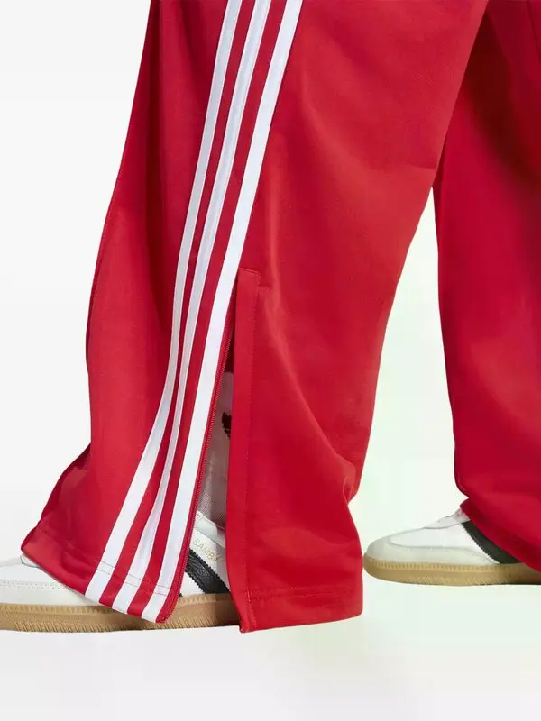 Adidas Firebird Stripe Split Track Pants - Red