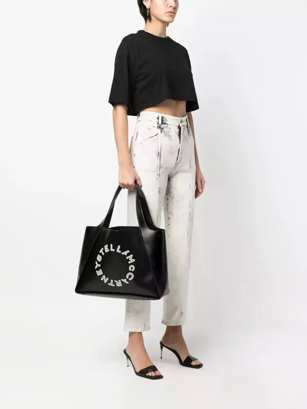 Stella McCartney Broderie Anglaise Logo Tote Bag