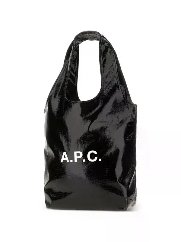 A.p.c. Small Ninon Tote Bag With Top Handles - Black