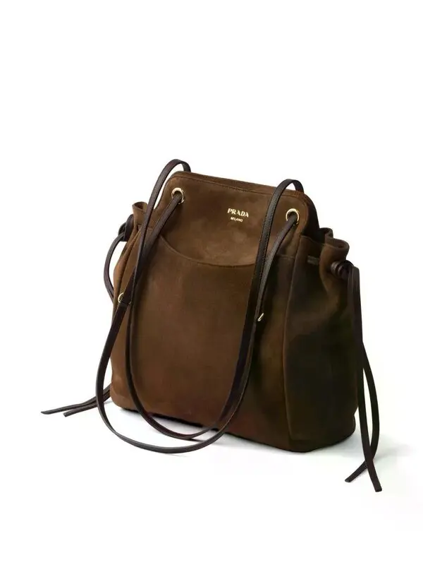 Prada Medium Carry Tote Bag In Suede