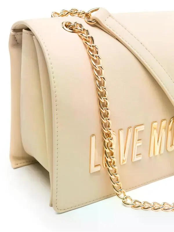 Moschino Logo Plaque Shoulder Bag